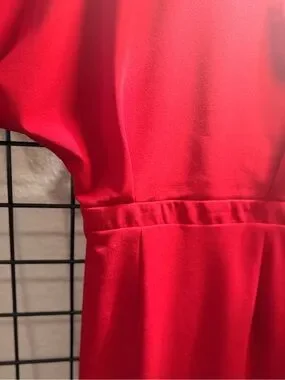 Alexia Admor | Dresses | Alexia Admor Red Midi Dress With Dolman ...